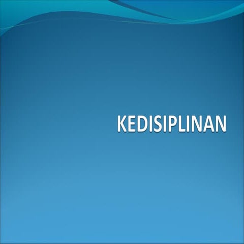 Kedisiplinan | PPT