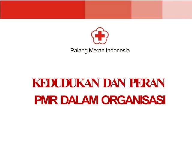 KEDUDUKAN DAN PERAN PMR DALAM ORGANISASI.ppt
