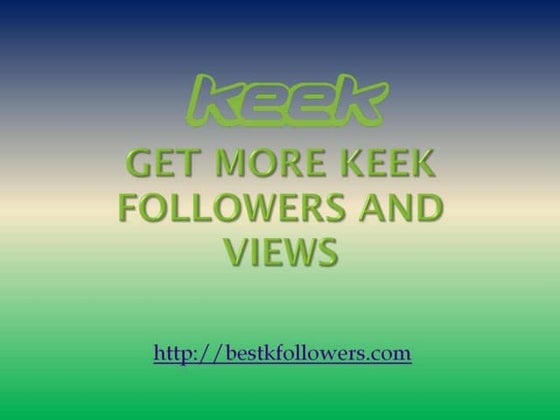 Keek on computer | PPT