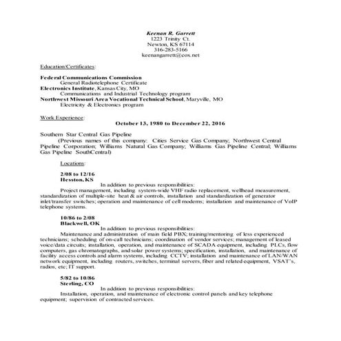 Keenan Garrett Resume | DOCX