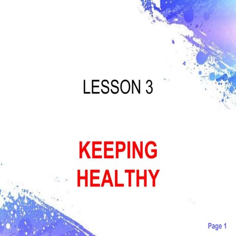 Keep healthy | PPTX