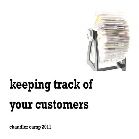 Keeping Track of Your Customers | PDF
