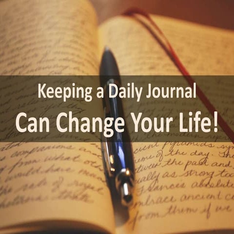 Keeping a daily journal can change your life%21 | PPT