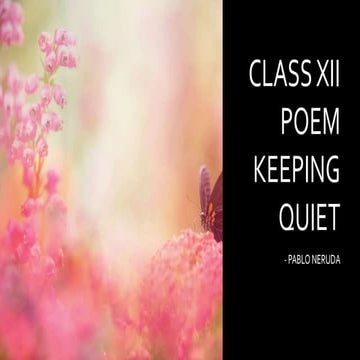 Keeping quiet | PPTX