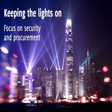 Keeping the lights on pt1 | PPT