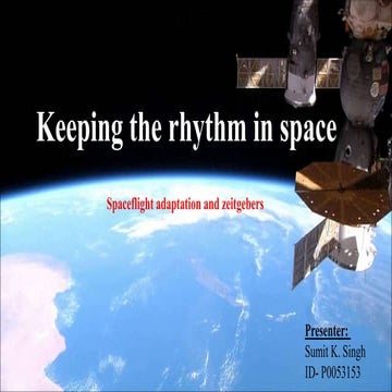 Keeping the rhytm in space | PPTX