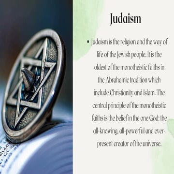 Branches of judaism | PPTX