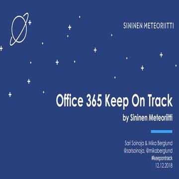 Keep on track 12.12.2018