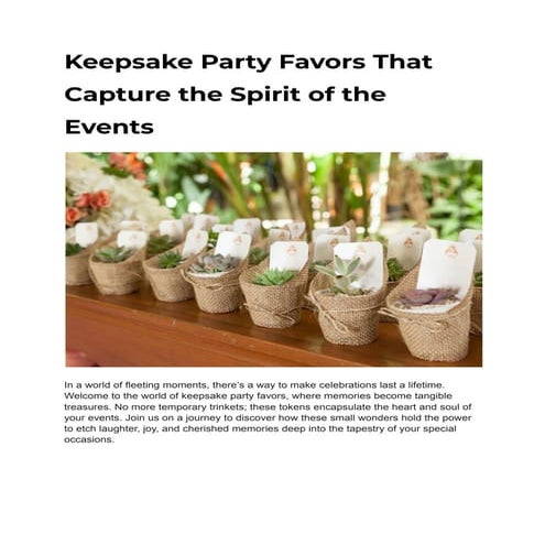 Keepsake Party Favors That Capture the Spirit of the Events.pdf