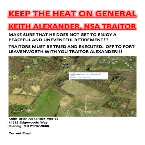 Keep the heat on general keith alexander, nsa traitor | DOCX | Defense ...