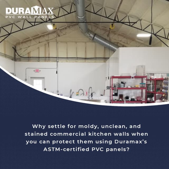 Keep Your Commercial Kitchen Walls Safe from Oil and Smoke. Choose PVC ...