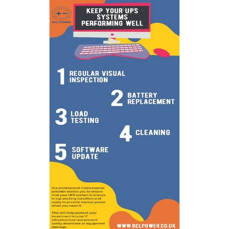 Keep Your UPS System Performing Well | PDF