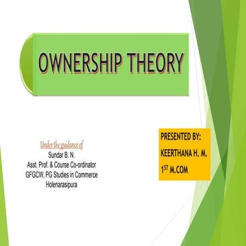Corporate Governance - OWNERSHIP THEORY | PPTX