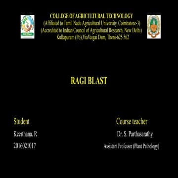 Ragi Blast | PPTX