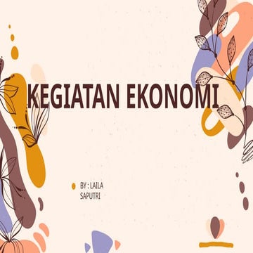 PPT Kegiatan Ekonomi masyarakat. ke,as 7 pelajaran ips | PPTX