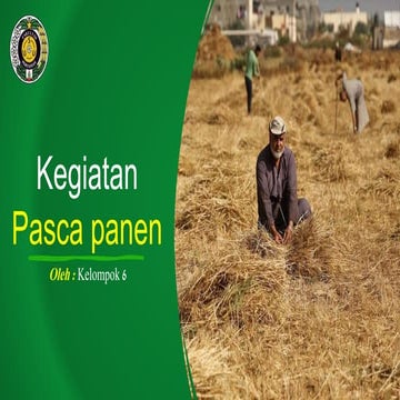 Kegiatan pasca panen | PPTX