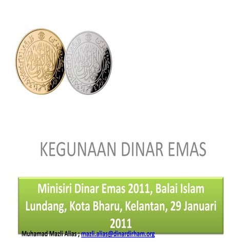 Uang kertas vs dinar dan dirham islam | PDF