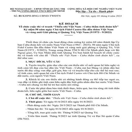 Ke hoach to chuc Cuoc thi ve tranh thieu nhi Viet Nam Cuba tham tinh doan ket.pdf