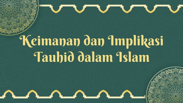 iman, islam, ihsan | PPTX