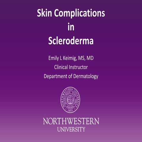 Skin Complications in Scleroderma | PDF