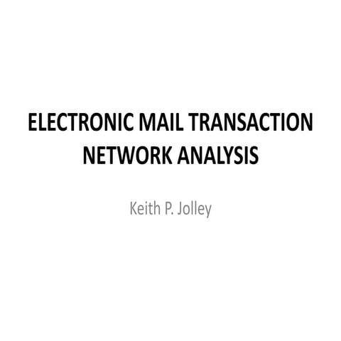 email transaction network analysis | PPTX