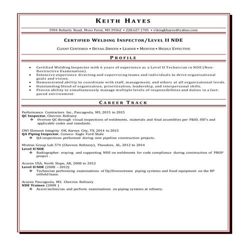 Brooks new ndt Resume 16 | DOC