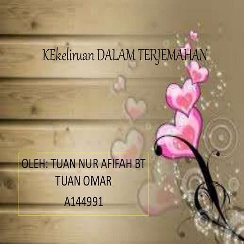 Kekeliruan dalam terjemahan | PPT