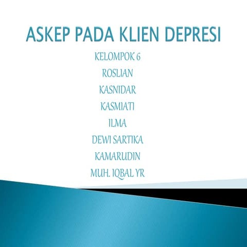 Kel. 6 askep depresi | PPTX
