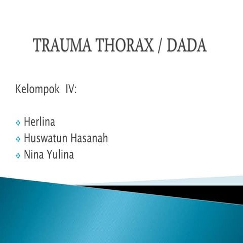 ASKEP trauma dada | PPTX
