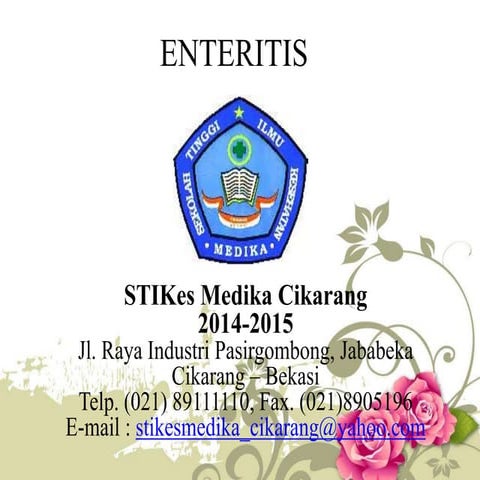 askep enteritis | PPTX