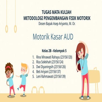 pembelajaran Motorik kasar aud kelas 2B.pptx