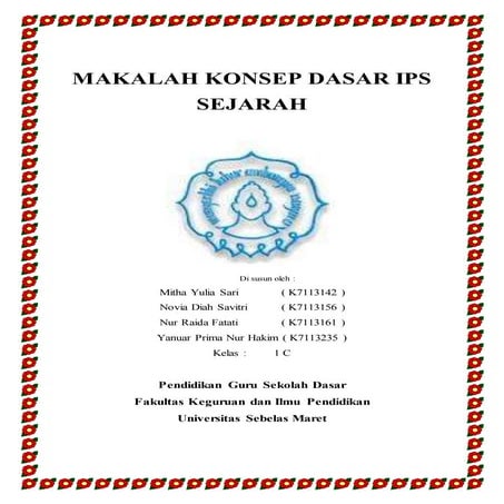 Kel 4 makalah konsep dasar ips sejarah (baru) | DOCX