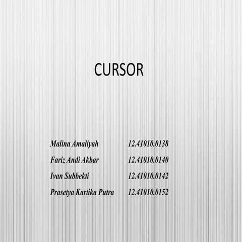 CURSOR | PPT