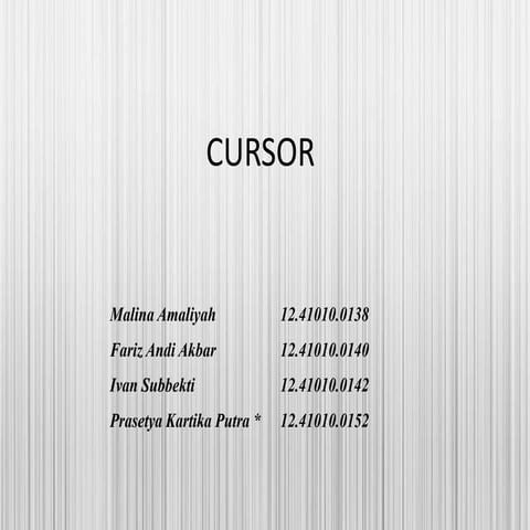 Kelompok Cursor | PPT