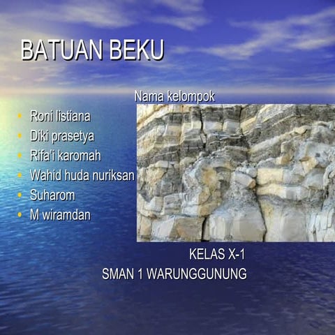 Kel 1 batuan baku | PPT