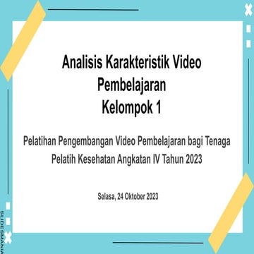Konsep Video Pembelajaran | PPTX