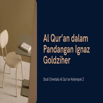 Al-Quran dalam Pandangan Ignaz Goldziher | PDF