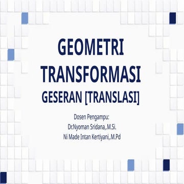 Makalah geseran (translasi) | PDF