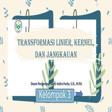 Aljabar linear:Kebebasan Linear, Basis, dan Dimensi.ppt