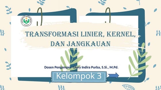 Trasformasi linear bahan ajar Mahasiswa.pptx