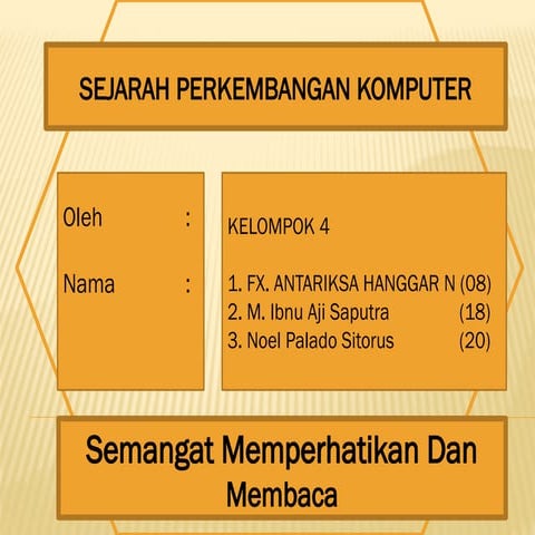Kel 4 Informatika sejarah komputer generasi terbaru | PPT