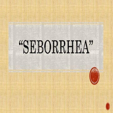 Seborrhea | PPT