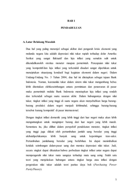 Arbitrasi internasional dan paritas suku bunga | PPT