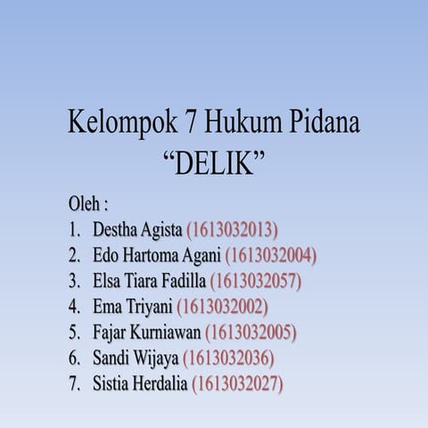 Delik | PPT