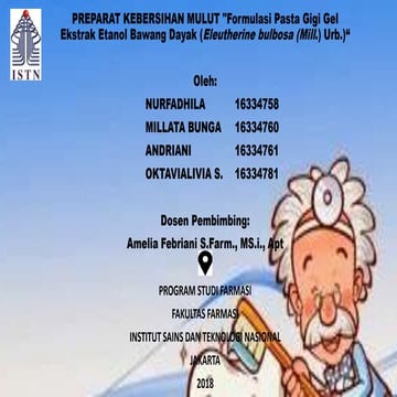 Kel 8 kelas m preparat untuk kebersihan mulut | PPTX