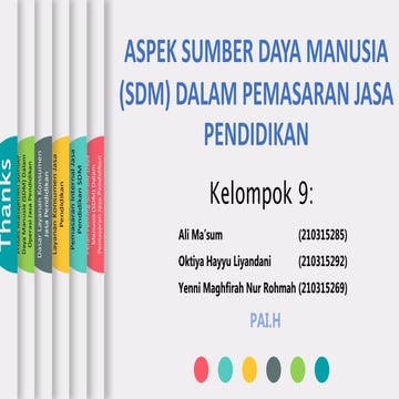 Kel 9 aspek sdm | PPT