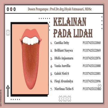 Anatomi & Fisiologi Lidah | PPTX