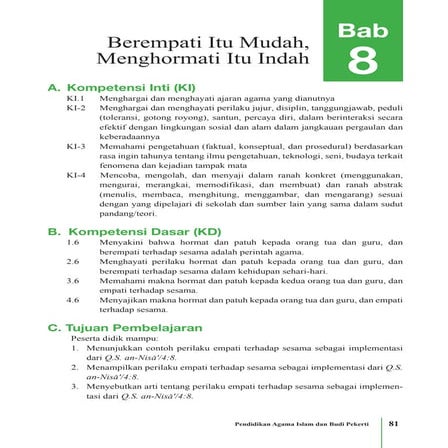 Kelas 07 SMP Pendidikan Agama Islam dan Budi Pekerti RPP Bab 8 | PDF