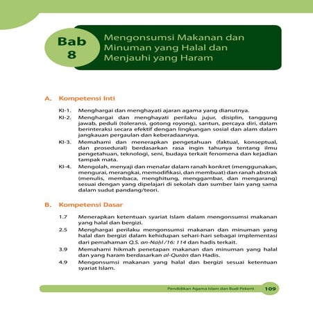 Kelas 08 SMP Pendidikan Agama Islam dan Budi Pekerti RPP Bab 8 | PDF