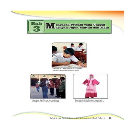 Kelas 09 SMP Pendidikan Agama Islam dan Budi Pekerti Bab 3 | PDF